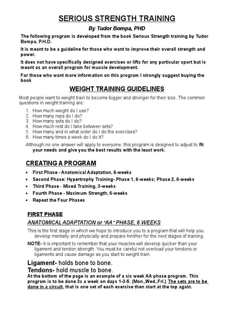 Serious Strength Training Bompa | PDF | Strength Training | Weight Training