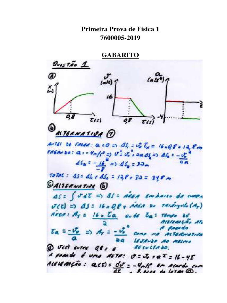Gabarito Prova de Algebra | PDF