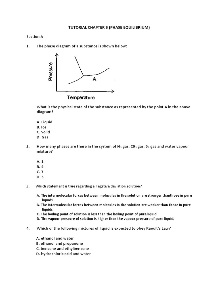 Tutorial Chapter 5 | PDF | Distillation | Chemical Substances