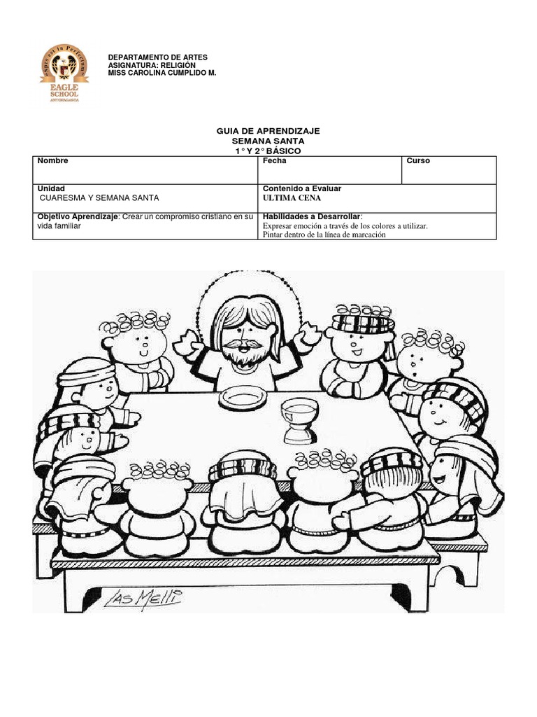 Guia Ultima Cena | PDF | Aprendizaje | Modificación de comportamiento