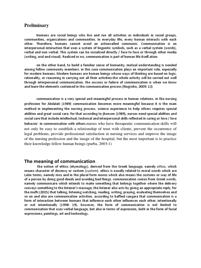 Preliminary: The Meaning of Communication | PDF | Hadith ...