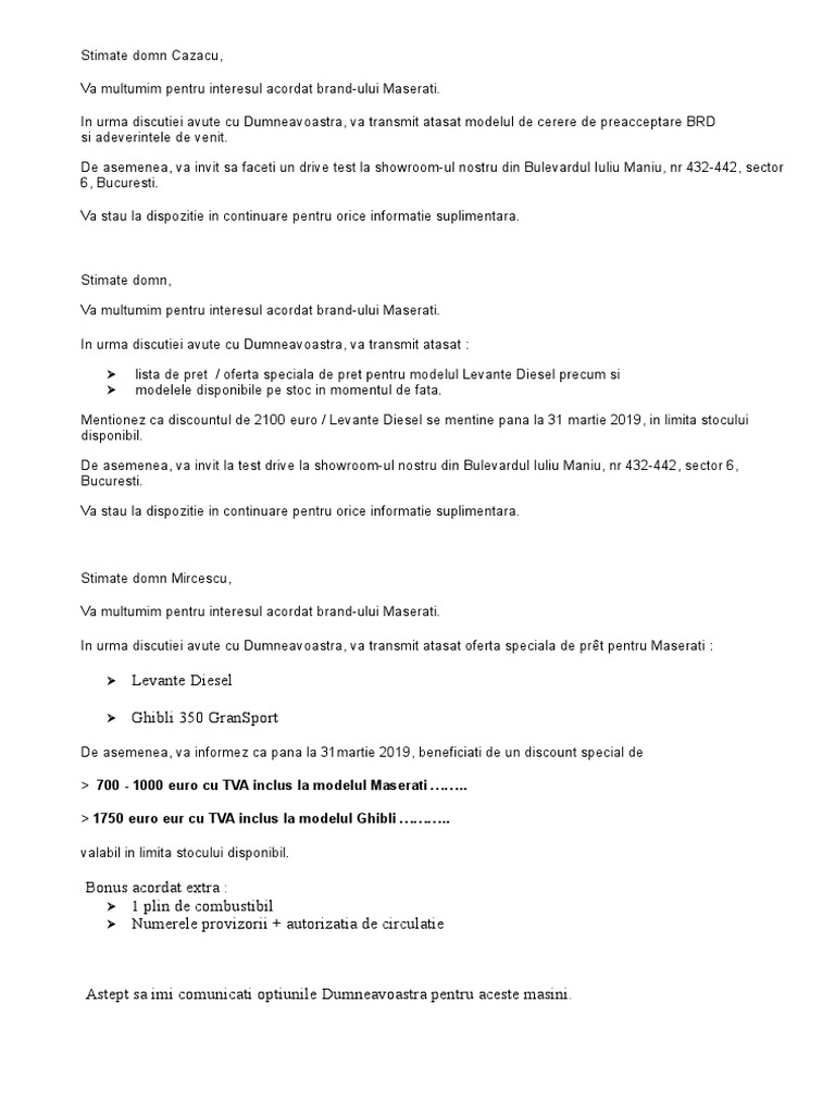 Formule Adresare | PDF