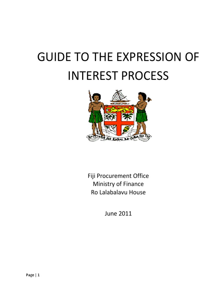 12 2011 Appendix 2 Expression of Interest Process Guide | PDF ...