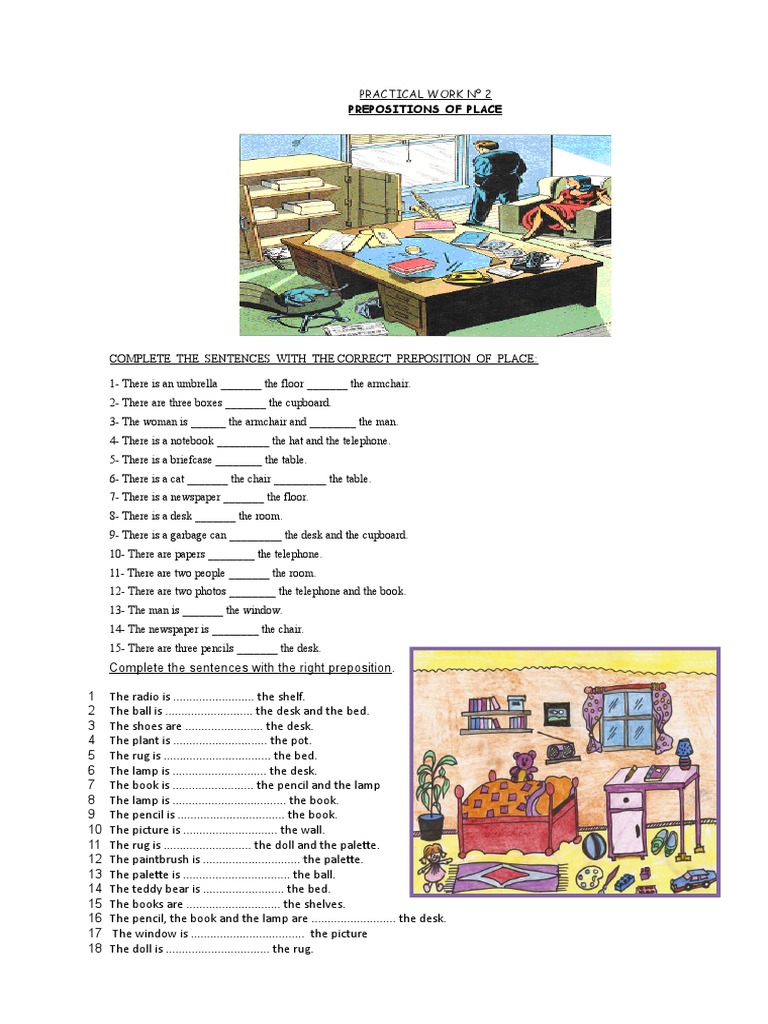 1722 Prepositions of Place | PDF