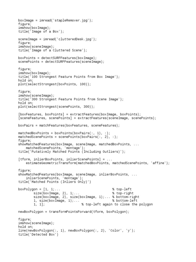 Object Detection In A Cluttered Scene Using Point Feature Matching Pdf Scientific Modeling