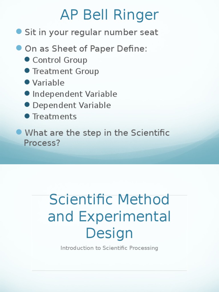 Scientific Method and Experimental Design | Download Free PDF ...