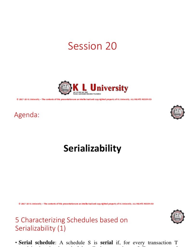 Serializability | PDF | Database Transaction | Information Retrieval