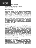 Family vs. Relatives Explained | PDF