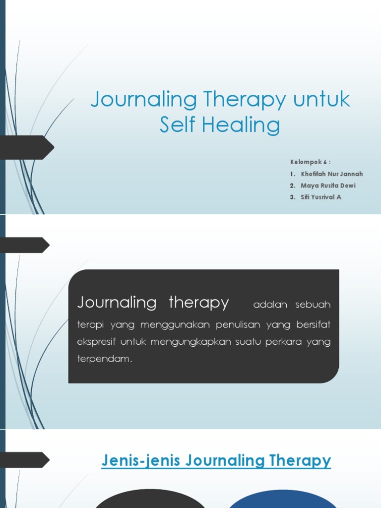 KELOMPOK 6 Journaling Therapy | PDF