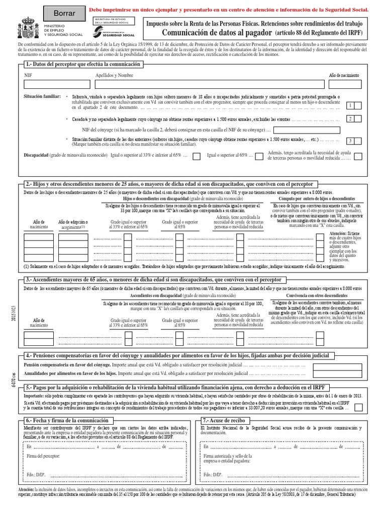 Modelo 145 Irpf | PDF | Invalidez | Instituciones sociales
