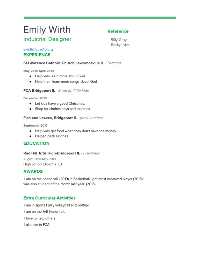 Emily Wirth: Industrial Designer | PDF