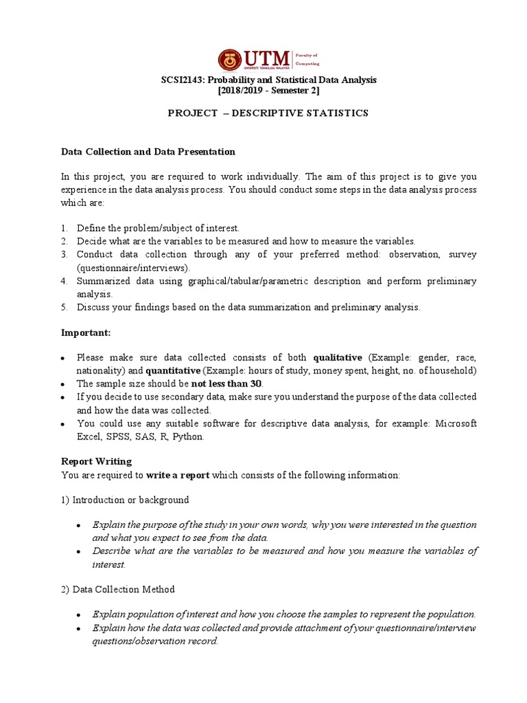 College Statistic | PDF | Data | Data Analysis