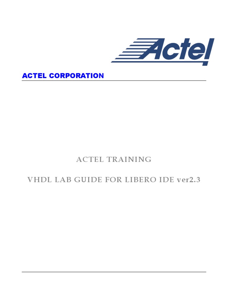 VHDL Lab Manual-1 | PDF | Vhdl | Hardware Description Language