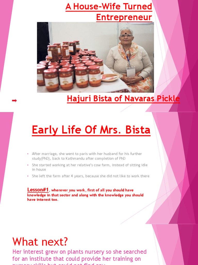 A House-Wife Turned Entrepreneur | PDF