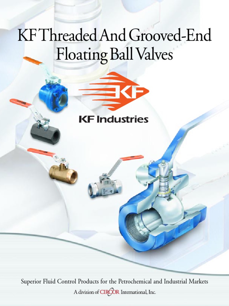 KF Threaded Ball Valve Catalog PDF | PDF | Valve | Steel