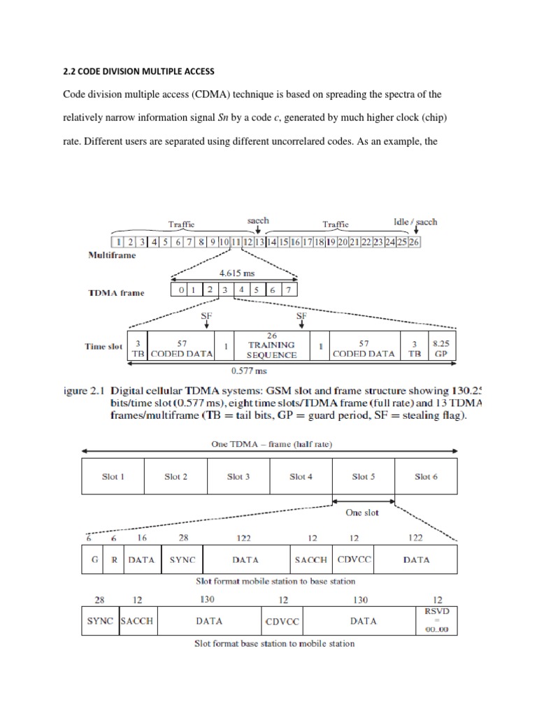 2.2 Code Division Multiple Access | PDF