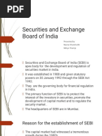 Project On Sebi | PDF | Securities (Finance) | Reserve Bank Of India