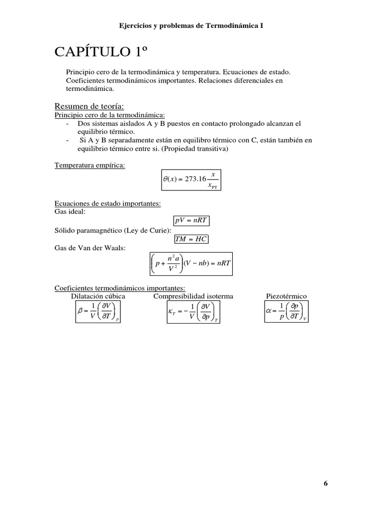 Formulas Termo PDF | PDF | Termodinámica | Entropía