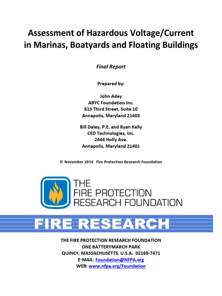 Assessment of Hazardous Voltage/Current in Marinas, Boatyards and ...
