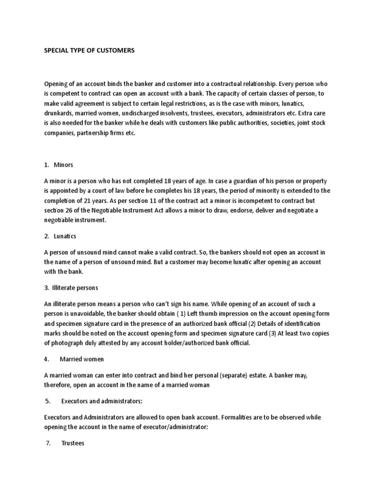 Special Type of Customers | PDF | Partnership | Joint Stock Company