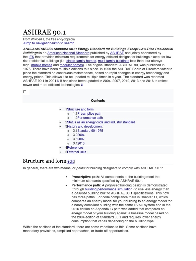 ASHRAE 90.1: Structure and Form | PDF | Building Technology | Building ...