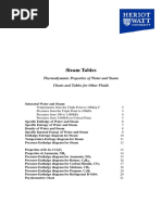 Steam Tables For Thermodynamics | PDF