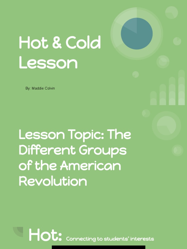Hot Cold Lesson | PDF