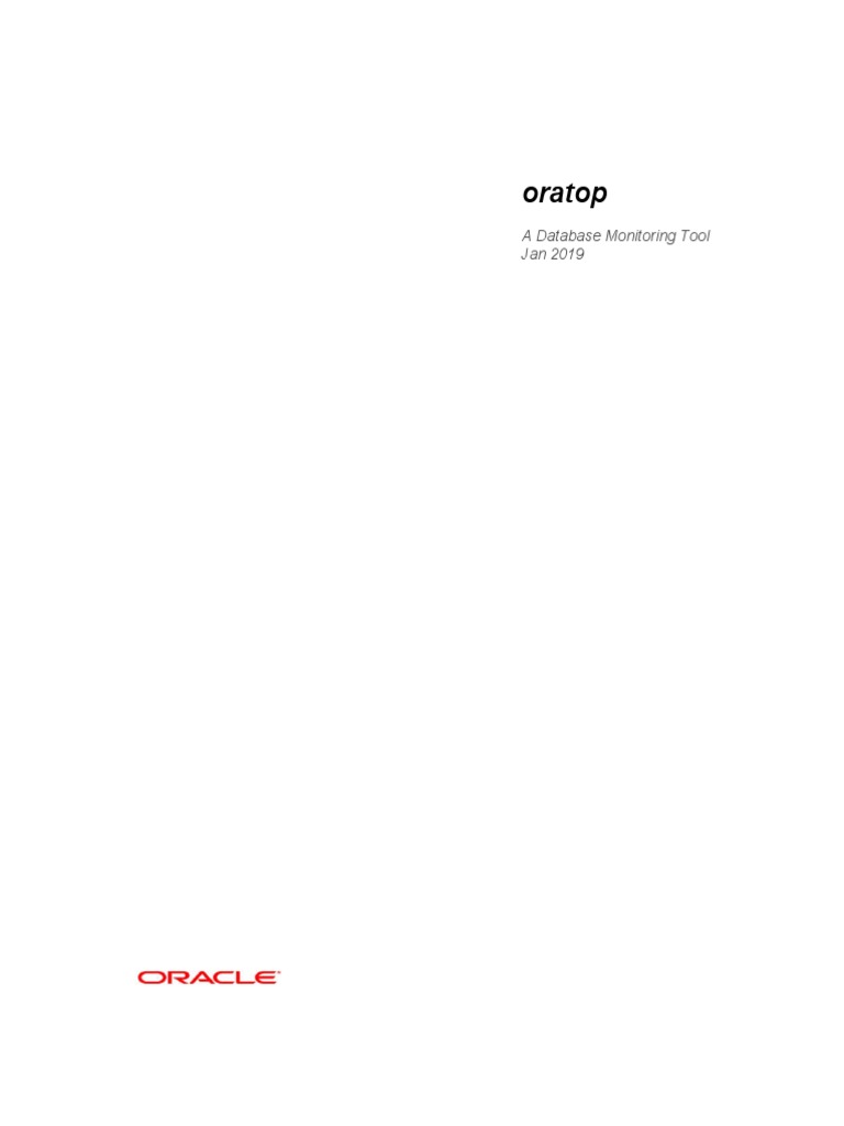 Monitoring Oracle Databases In Real Time An Overview Of The Oratop Utility Pdf Command Line 1091