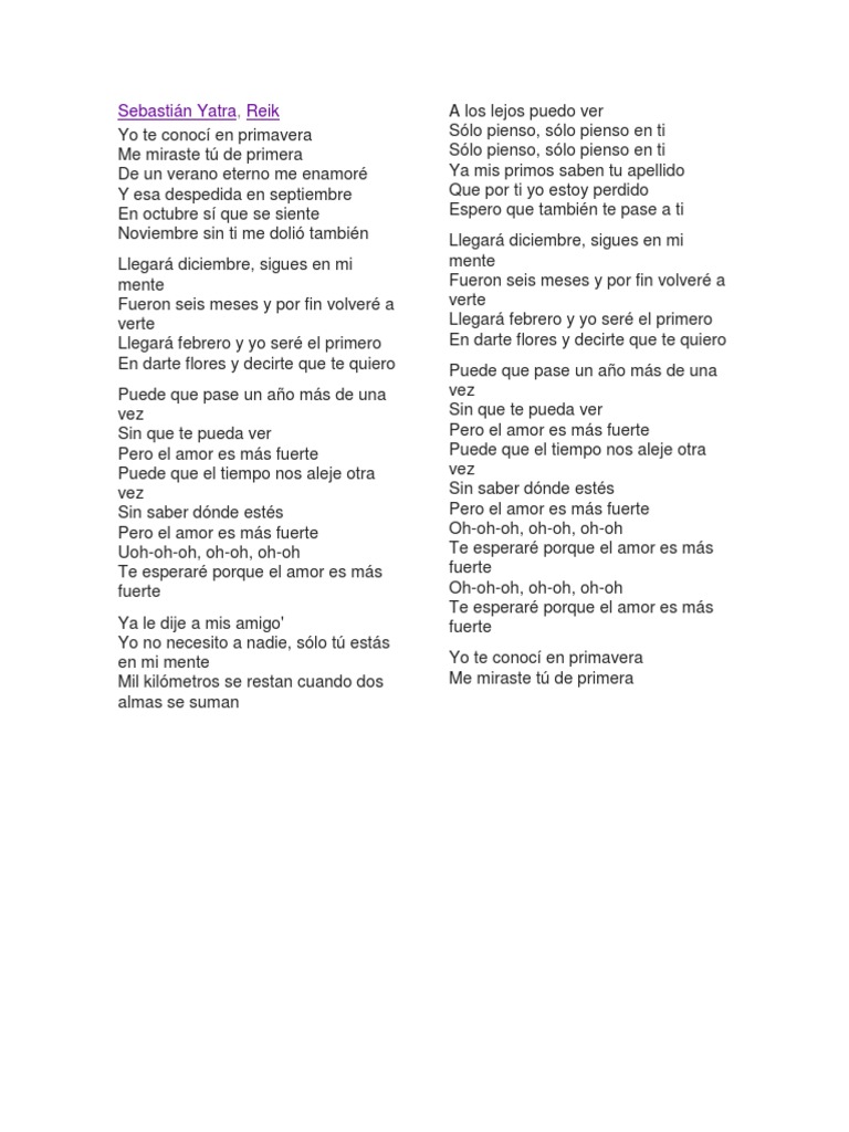 Un Año Sebastián Yatra, Reik | PDF