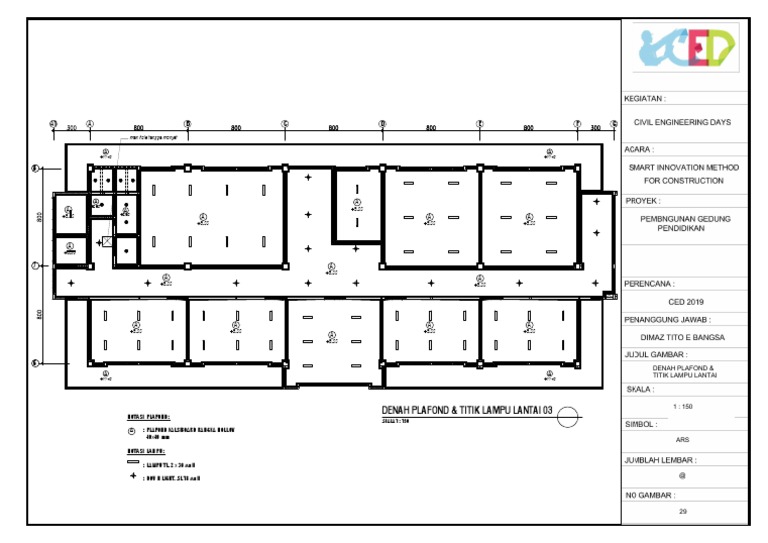 Denah Plafond Lt. 03.1 | PDF