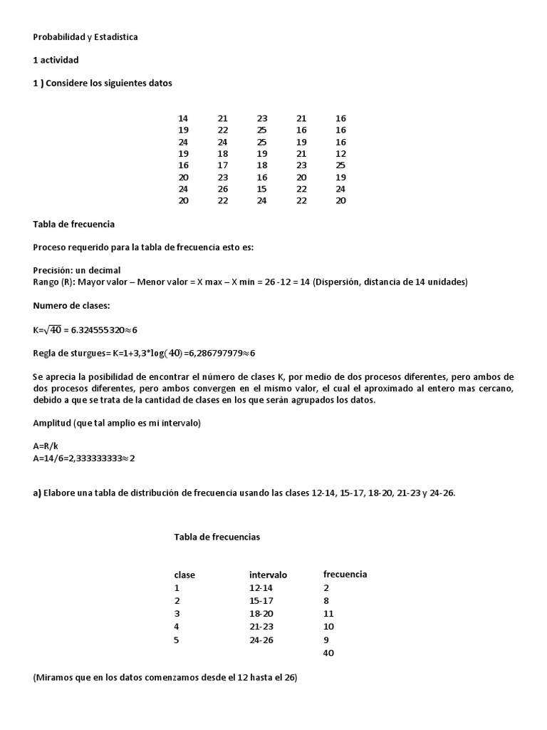 Estadistica y Probabilidad | PDF | Histograma | Enseñanza de matemática