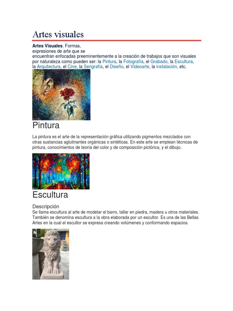 Artes Visuales | PDF | Escultura | Pinturas