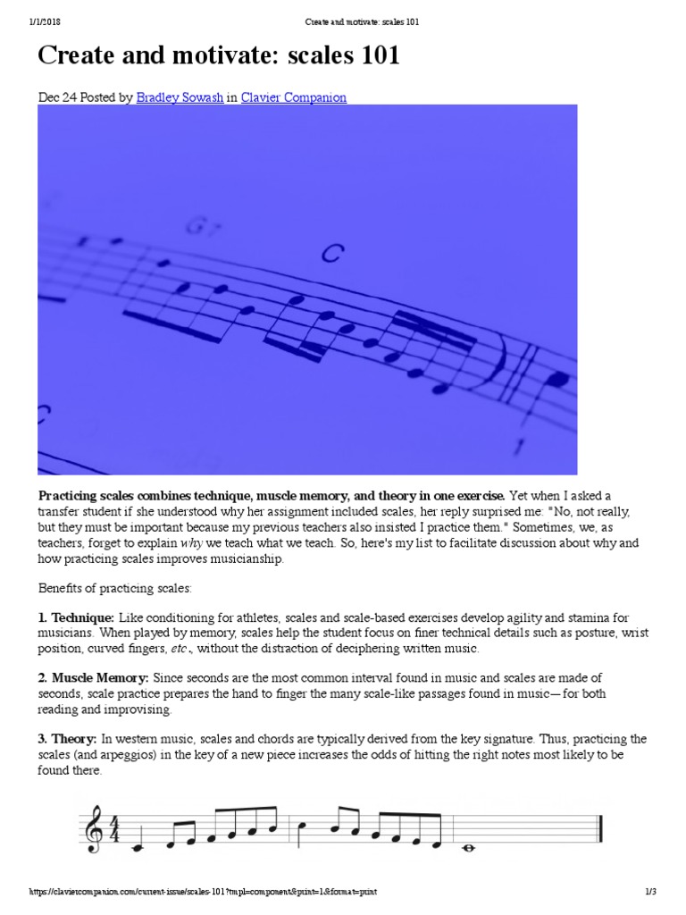 Benefits of Practicing Scales | PDF | Rhythm | Musicology