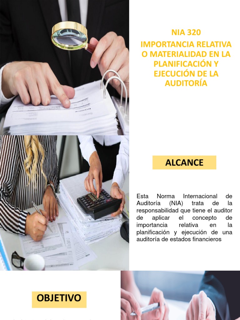 Nia 320 | PDF | Planificación | Auditoría