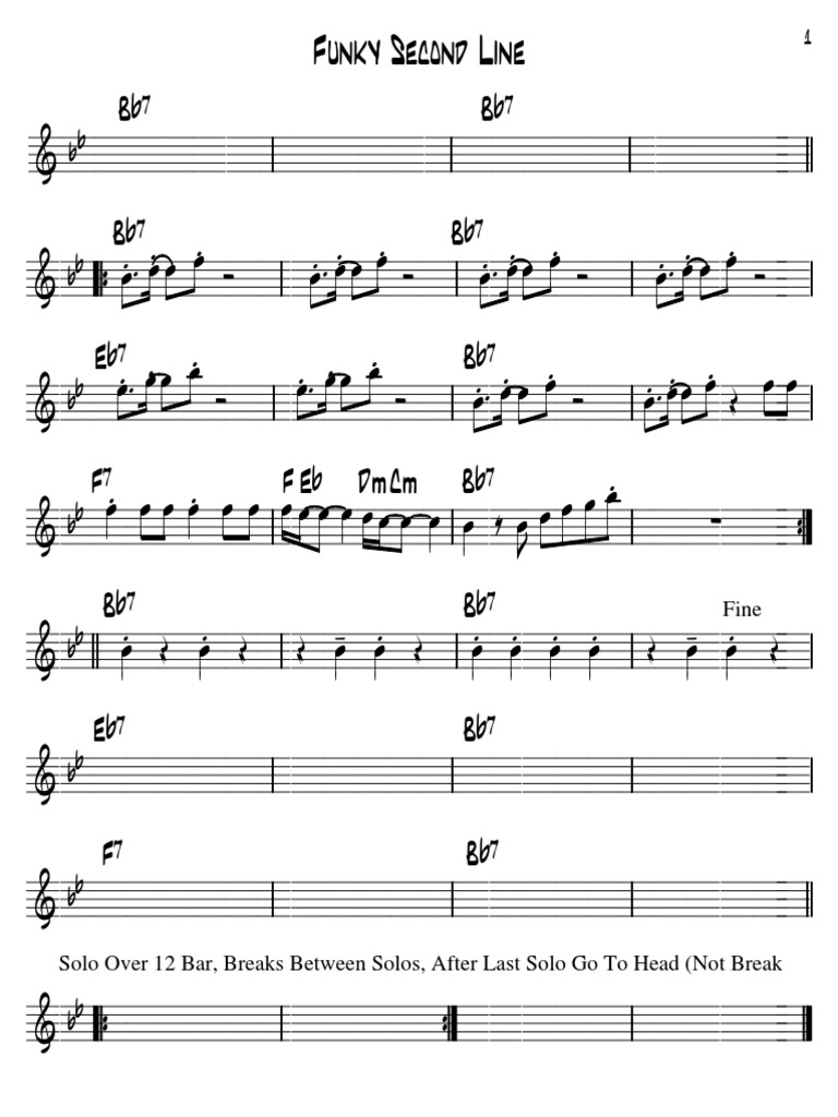 Funky Second Line | PDF