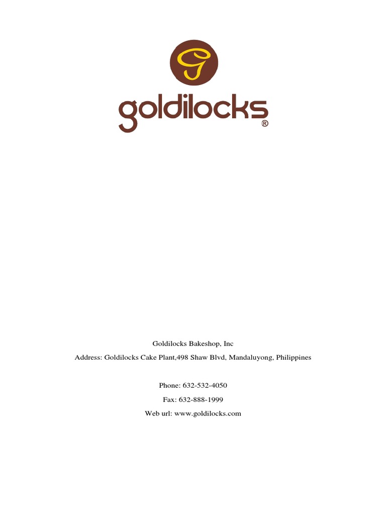 Goldilocks Bakeshop Logo