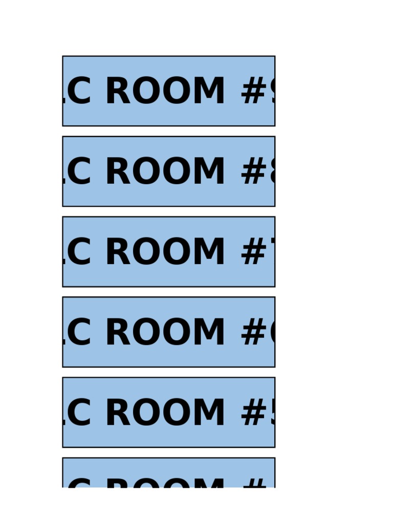 LC Room Overview and Listings | PDF