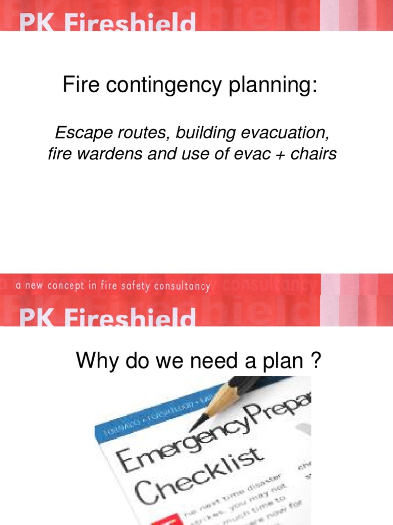 Fire Contingency Planning:: Escape Routes, Building Evacuation, Fire ...