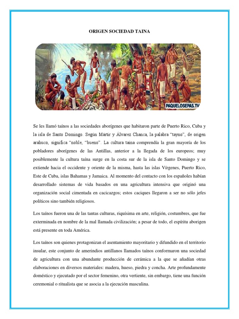 Sociedad Taina | Naturaleza