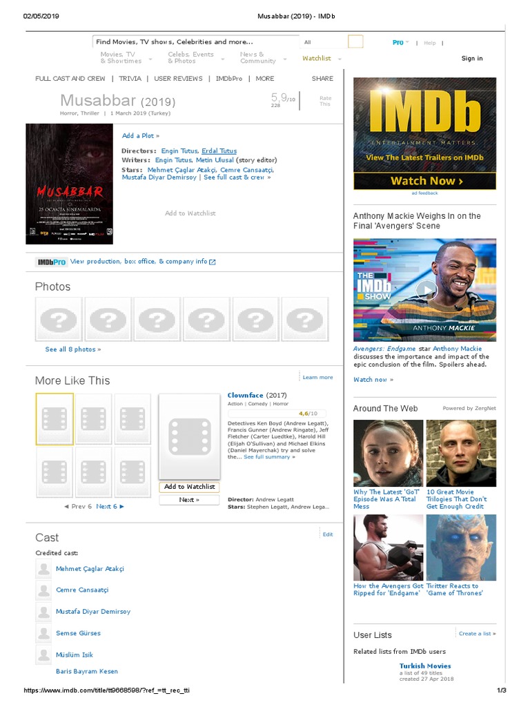 Musabbar (2019) - IMDb | PDF | Dvd | Media Technology