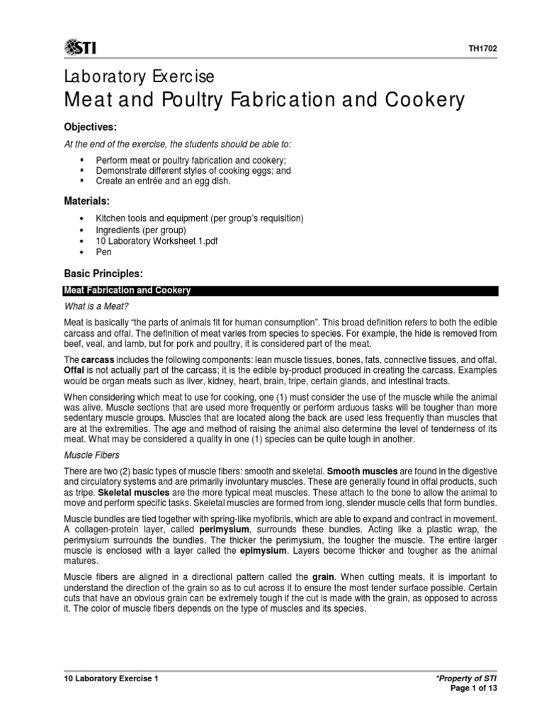 10 Laboratory Exercise 1 | PDF | Grilling | Egg As Food