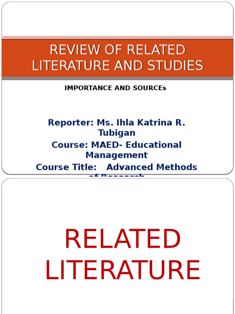 Review of Related Literature and Studies | PDF | Thesis | Science