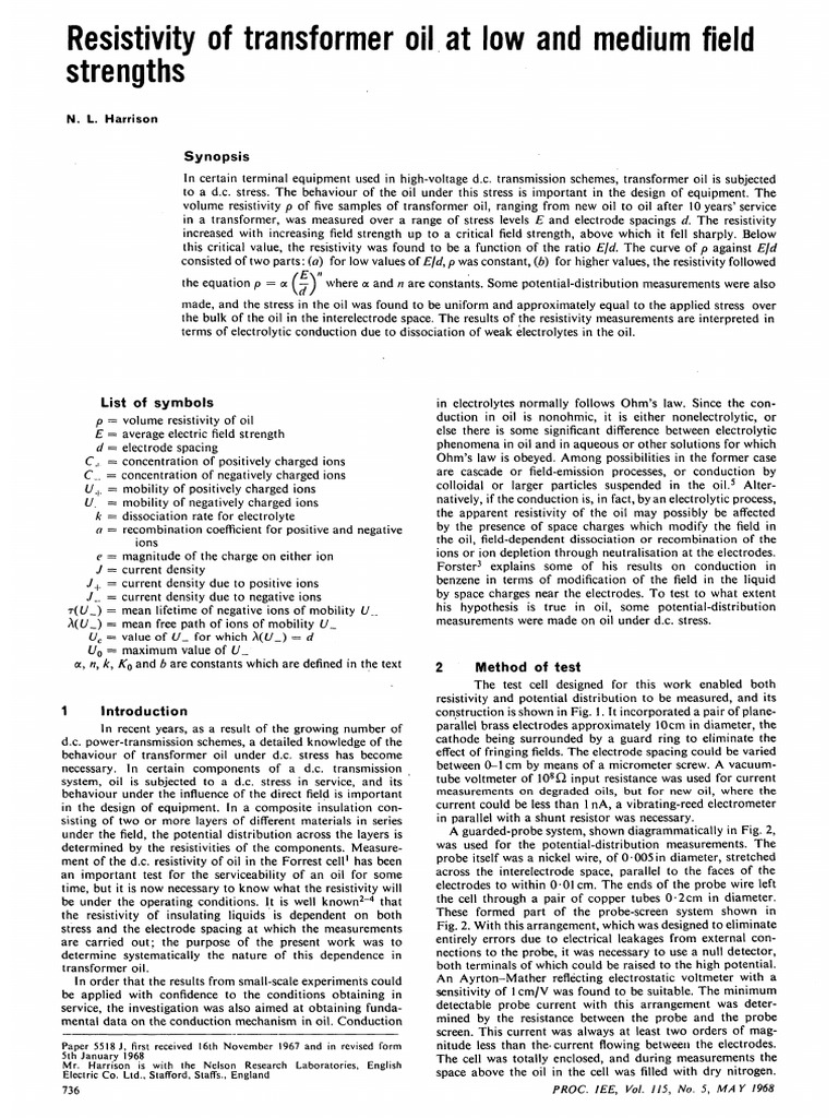 Volume Resistivity | PDF | Electrical Resistivity And Conductivity ...