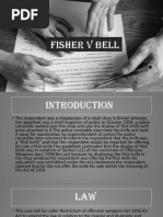 Fisher V Bell (1961) 1 QB 394 | PDF | Government | Public Law