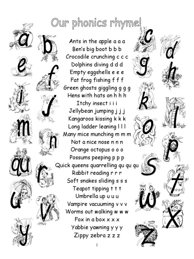 Phonics Rhyme - Ants in the Apple, Big Ben's Boots