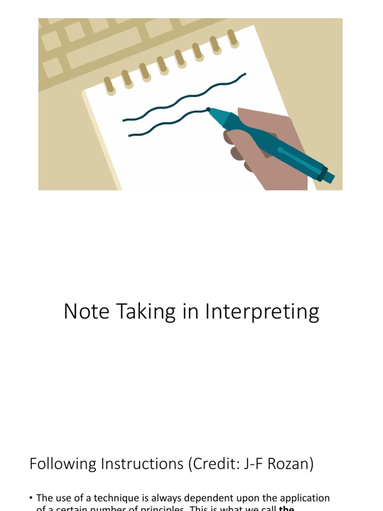 Effective Note Taking for Interpreters | PDF | Income | Tropical Cyclones