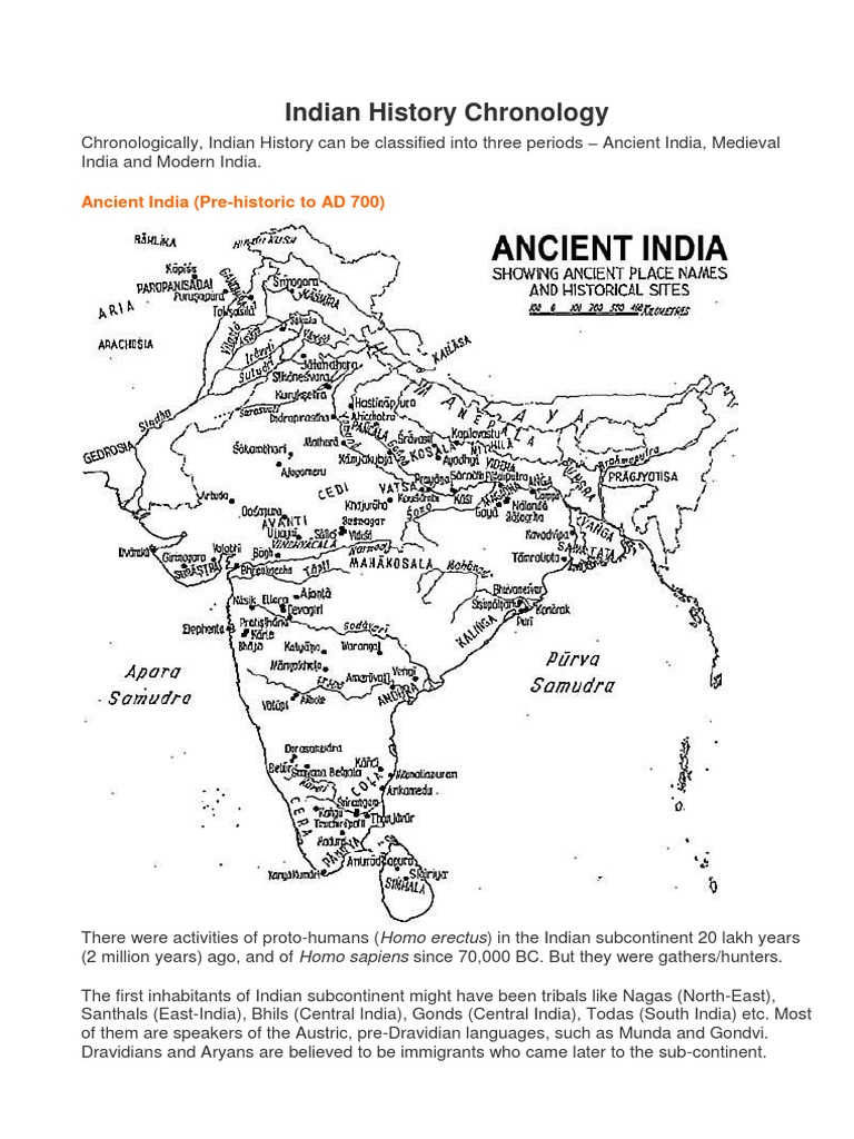 Indian History Chronology | PDF | South Asia | Archaeology
