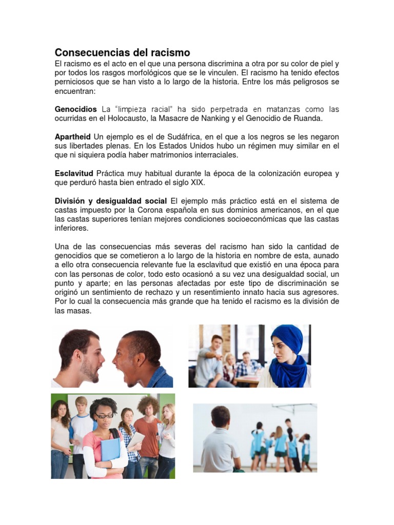 Impacto Histórico del Racismo | PDF | Política | Historia