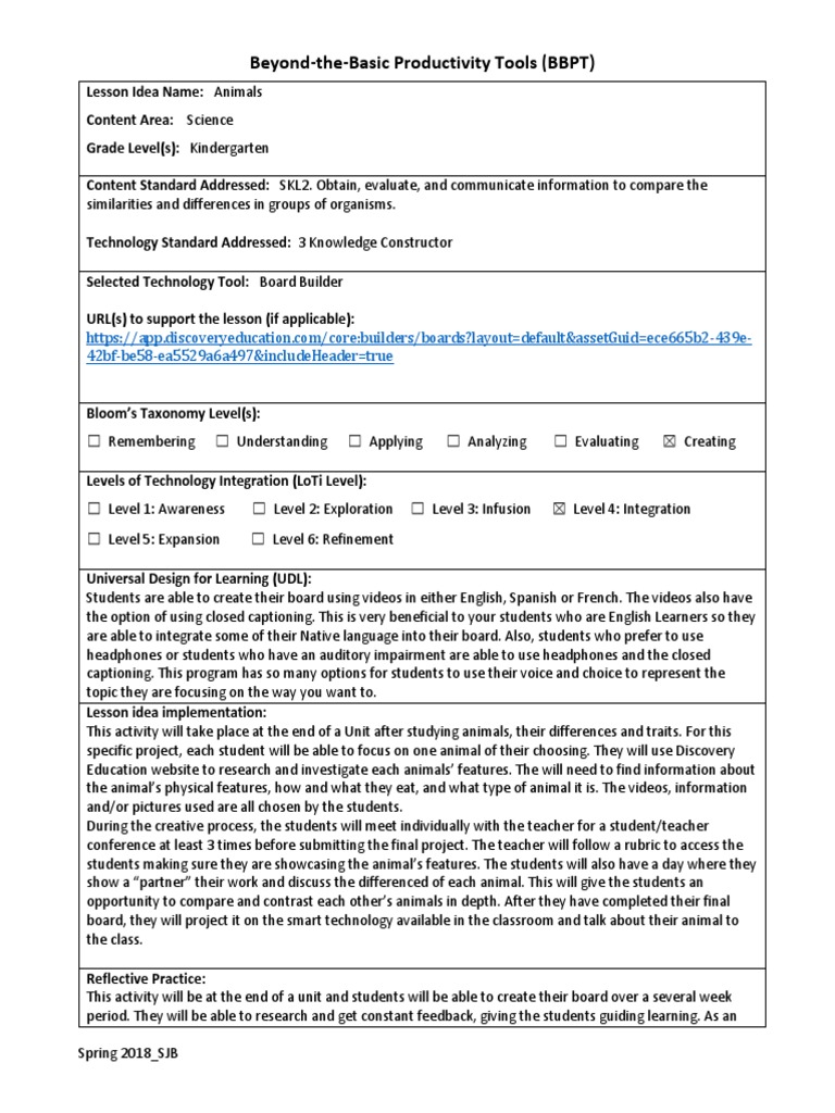 Collinsn BBP Lesson Plan | PDF | Learning | Behavior Modification