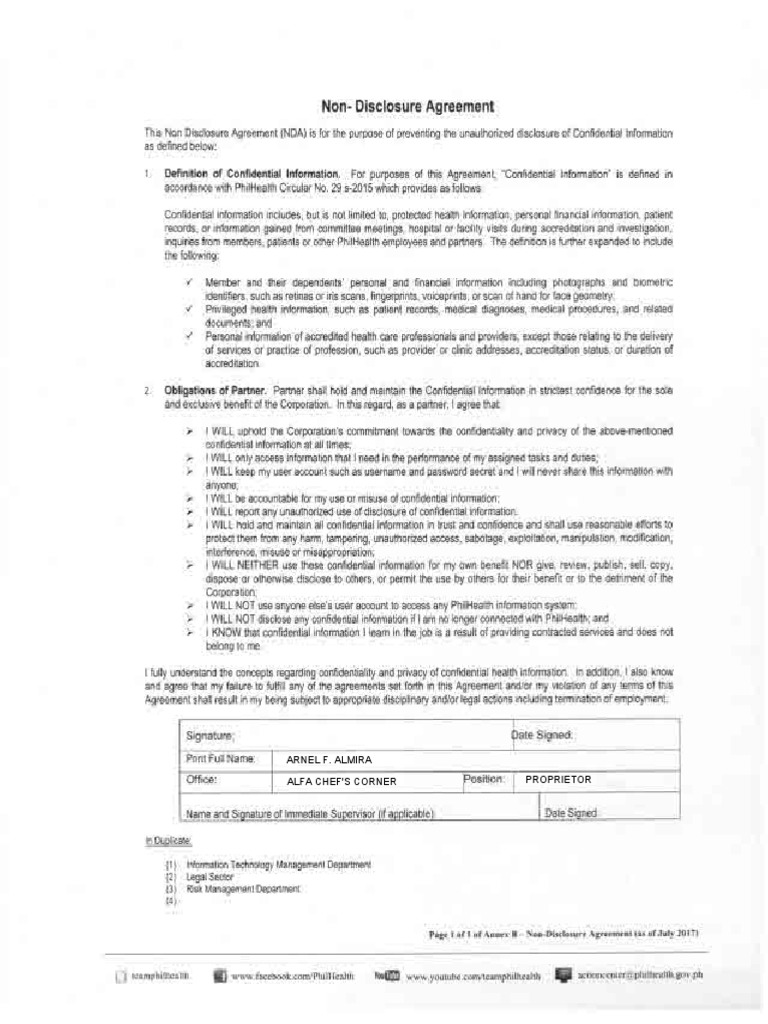 Philhealth Online Access Form | PDF